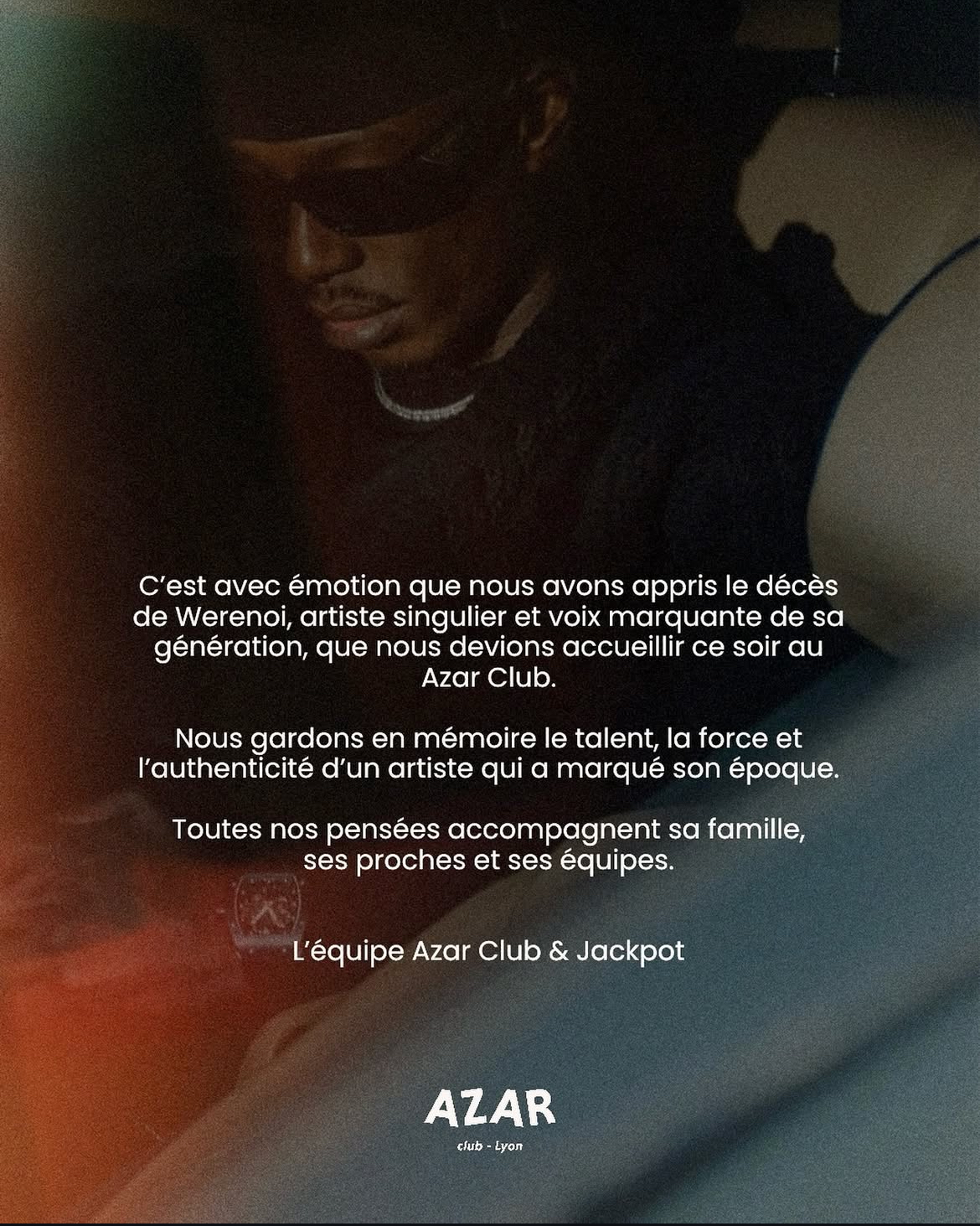 Le rappeur Werenoi est décédé à 31 ans : il devait se produire à Lyon ...