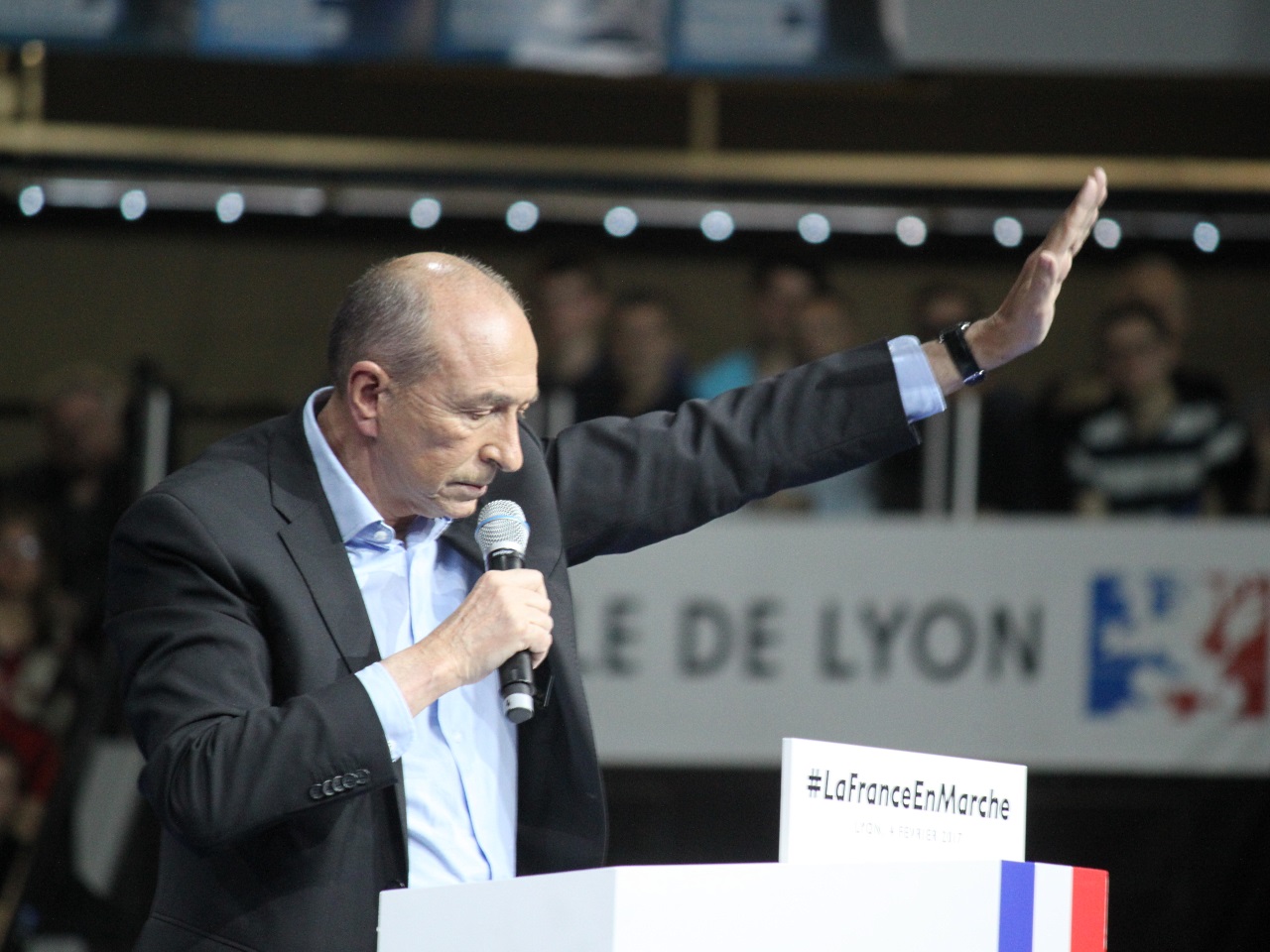 Lyon : un ministre en campagne au meeting de la République en Marche