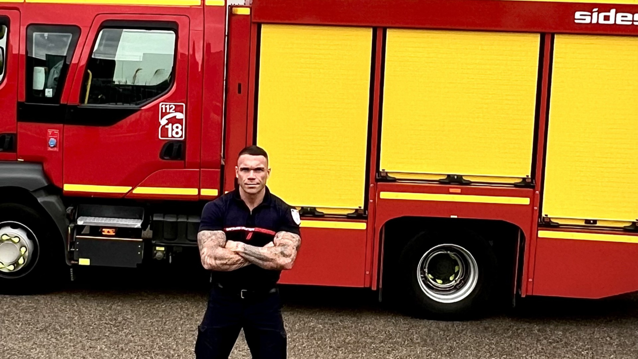 Lyon : Alexandre Jacquinot est pompier et bodybuilder au grand cœur